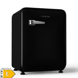 Klarstein Audrey Evo Mini K&uuml;hlschrank 68L Retro-Design leise kompakt 3 Farben Schwarz 68 Liter