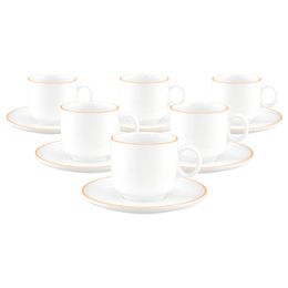 Seltmann Weiden Cappuccinotassen mit Untertassen Sento Home Pure Lines 300 ml 6er Set