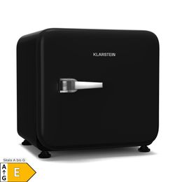 Klarstein Audrey Evo K&uuml;hlschrank 112L Retro-Design leise kompakt 3 Farben Schwarz 43 Liter