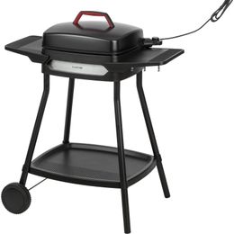 Klarstein Gatsby Elektrogrill 2000W Antihaft-Grillfl&auml;che Seitentische schwarz Schwarz