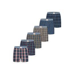 Luca David Herren Boxer Karos 6er Pack