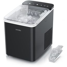 arendo Eisw&uuml;rfelmaschine, Ice Maker Eisw&uuml;rfelbereiter, max. 12kg Eisw&uuml;rfe pro Tag, 1,1L Beh&auml;lter, schwarz