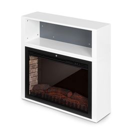 Klarstein Mauna Loa Elektrokamin 2000 W LED-Flammen Fernbedienung Holzregal