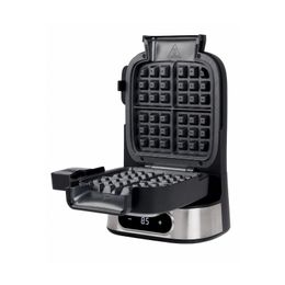ProfiCook PC-WA 1350 Waffelautomat (Belgische Waffeln, vertikal, 1000 W, Edelstahleinlagen, antihaftbeschichtet, Backfl&auml;che 17 &times; 17 cm, Profi-Einf&uuml;ll&ouml;ffnung mit Dosierhilfe (160 ml), LED-Display)
