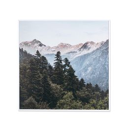 Klarstein Wonderwall Air Art Smart Infrarotheizung 60x60cm 350W Wandinstallation App-Steuerung Berge