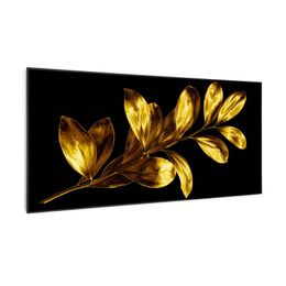 Klarstein Wonderwall Air Art Smart Infrarotheizung Goldenes Blatt 120x60cm 700W 120 x 60 cm