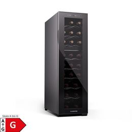 Klarstein Shiraz 24 Duo Weink&uuml;hlschrank 2 Zonen 75L/24 Flaschen 5-18 &deg;C Touch Schwarz 24 Flaschen 2 K&uuml;hlzonen