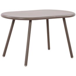 CLP Couchtisch Velva I Ovaler Loungetisch f&uuml;r drau&szlig;en und drinnen I Gartentisch wetterfest und UV-best&auml;ndig I Outdoor Beistelltisch