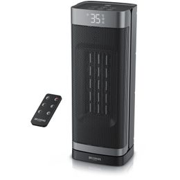 Brandson Keramikheizl&uuml;fter 2000 W, Fernbedienung, ECO-Modus, Thermostat, Timer und 70&deg;-Oszillation, schwarz matt