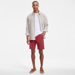 LANDS' END Slim Fit Chino-Shorts f&uuml;r Herren, Herren, size: regular, Braun, by Lands' End