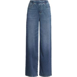 LANDS' END Starfish Knit-Jeans mit weitem Bein f&uuml;r Damen in Plus-Gr&ouml;&szlig;e, Damen, size: plus, Blau, Baumwoll-Mischung/Polyester-Mischung, by Lands' End