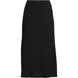 LANDS' END Crinkle-Schlupfrock im Schr&auml;gschnitt f&uuml;r Damen, Damen, size: regular, Schwarz, Lyocell (Viskose)/Polyester-Mischung, by Lands' End