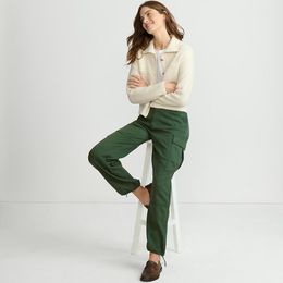 LANDS' END Cargohose aus Lyocell-Mix f&uuml;r Damen in Petite-Gr&ouml;&szlig;e, Damen, size: petite, Gr&uuml;n, Baumwoll-Mischung, by Lands' End