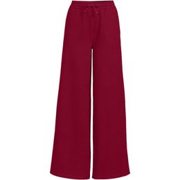 LANDS' END Softe Jerseyhose mit weitem Bein f&uuml;r Damen, Damen, size: regular, Rot, Baumwolle/Polyester/Baumwoll-Mischung, by Lands' End