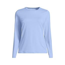 LANDS' END Badeshirt f&uuml;r Damen in Plus-Gr&ouml;&szlig;e, Damen, size: plus, Blau, Nylon-Mischung, by Lands' End