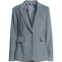 LANDS' END Stretchcord-Blazer f&uuml;r Damen, Damen, size: regular, Grau, Polyester/Nylon/Polyester-Mischung, by Lands' End