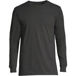 LANDS' END Super-T Langarm-Shirt f&uuml;r Herren, Classic Fit, Tallgr&ouml;&szlig;e, Herren, size: tall, Gr&uuml;n, Baumwolle, by Lands' End