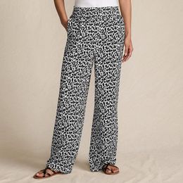 LANDS' END Dehnbund-Hose f&uuml;r Damen, Damen, size: regular, Schwarz, Baumwolle/Viskose/Baumwoll-Mischung, by Lands' End