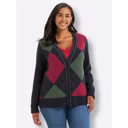 sheego Jacquardstrickjacke