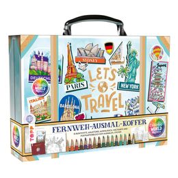 Fernweh-Ausmal-Koffer &raquo;Colorful World&laquo;