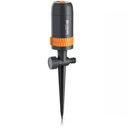 Brandson Vielfl&auml;chenregner, Garten Sprinkler, 360&deg; Rasensprenger, Rasensprinkler, Strahl ablenkbar, schwarz/orange/grau