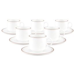 Seltmann Weiden Cappuccinotassen mit Untertassen Sento Home Pure Lines 300 ml 6er Set