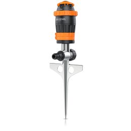 Brandson Rasensprinkler mit Edelstahl-Erdspie&szlig;, 360&deg;-Fl&auml;chenregner, 5 Spr&uuml;hmuster, bis 150 m&sup2;, Spr&uuml;hweite und Spr&uuml;hbreite einstellbar