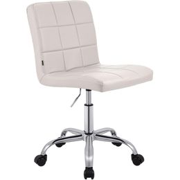 CLP Arbeitshocker h&ouml;henverstellbar mit Lehne und Rollen Darfield, Arbeitsstuhl ergonomisch 360&deg; drehbar, Kosmetikstuhl bis 150 kg belastbar