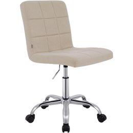 CLP Arbeitshocker h&ouml;henverstellbar mit Lehne und Rollen Darfield, Arbeitsstuhl ergonomisch 360&deg; drehbar, Kosmetikstuhl bis 150 kg belastbar