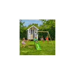 SONSTIGE Zwerkules Spielhaus Valli 3 inkl. Rutsche & Doppelschaukel 352x370x277cm