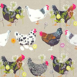 IHR Ideal Home Range GmbH Servietten "Spatter Hens Linen"