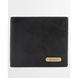 Barbour Ledergeldb&ouml;rse Brunton Black Deboss Tartan