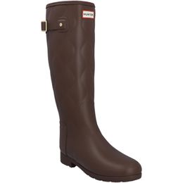 Hunter Gummistiefel Originals Refined Gold Tall Onion Quilt Brown Bolt BBT (Gr&ouml;&szlig;e: 4)