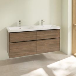 Villeroy & Boch Villeroy & Boch Subway 3.0 Schrank mit Doppelwaschtisch, 4 Ausz&uuml;ge, 4A71D5R1+C56801VH,