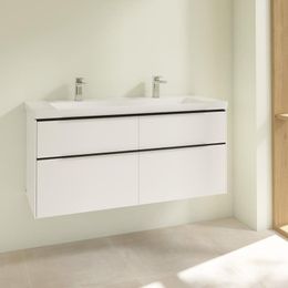 Villeroy & Boch Villeroy & Boch Subway 3.0 Schrank mit Doppelwaschtisch, 4 Ausz&uuml;ge, 4A70D1RW+C60201VF,