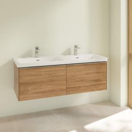Villeroy & Boch Villeroy & Boch Subway 3.0 Schrank mit Doppelwaschtisch, 2 Ausz&uuml;ge, 4A71D5R1+C56700RH,