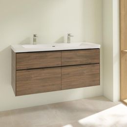 Villeroy & Boch Villeroy & Boch Subway 3.0 Schrank mit Doppelwaschtisch, 4 Ausz&uuml;ge, 4A70D4R1+C60201VH,