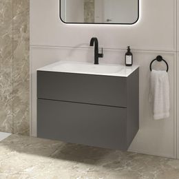 Villeroy & Boch Villeroy & Boch Somera Schrank mit Waschtisch B: 80 T: 50 cm, 2 Ausz&uuml;ge, 5A7181R1+B80500VR,