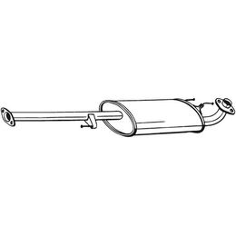 BOSAL Mittelschalld&auml;mpfer 282863 f&uuml;r TOYOTA