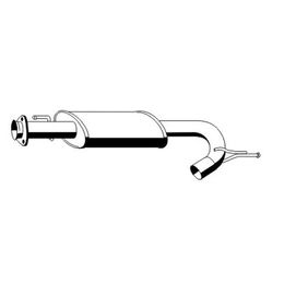 VEGAZ Mittelschalld&auml;mpfer pgs285erns mitte f&uuml;r ALFA ROMEO Fiat Citro&euml;n TALBOT