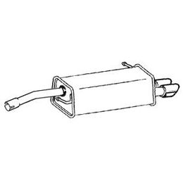 VEGAZ Endschalld&auml;mpfer fs742 f&uuml;r Ford