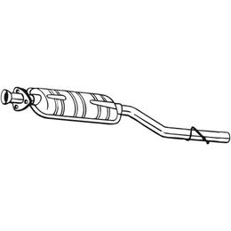 BOSAL Mittelschalld&auml;mpfer 175023 f&uuml;r Mercedes