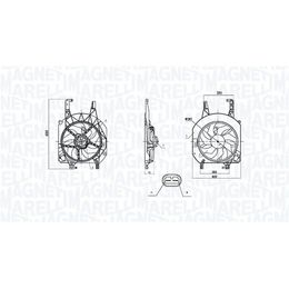 MAGNETI MARELLI L&uuml;fter, Motork&uuml;hlung 069422902010 f&uuml;r Opel NISSAN RENAULT
