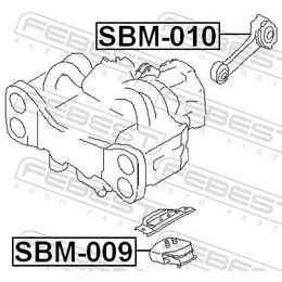 FEBEST Lagerung, Motor SBM-009 vorne f&uuml;r Subaru
