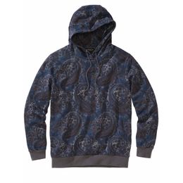 Mey & Edlich Mey & Edlich Herren Paisley-Park-Hoodie Blau 100 % Baumwolle