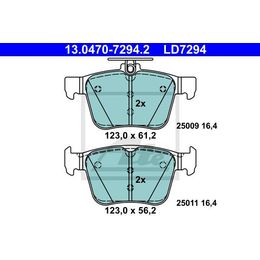 ATE Bremsensatz, Scheibenbremse Bremsensatz-Vorn und Hinten SG00000D8W Hinterachse voll 340mm 30mm f&uuml;r SEAT Skoda VAG