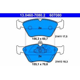 ATE Bremsensatz, Scheibenbremse Bremsensatz-Vorn und Hinten SG00000DZM Vorderachse bel&uuml;ftet 286mm 24mm f&uuml;r Vaughall Opel SAAB