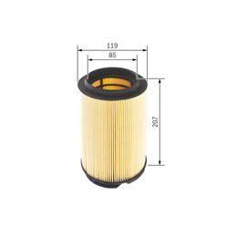 Bosch Luftfilter F 026 400 299 Filtereinsatz 206mm f&uuml;r BMW MINI