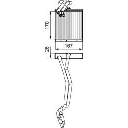 Valeo W&auml;rmetauscher, Innenraumheizung 811509 f&uuml;r Ford