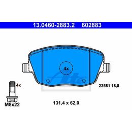 ATE Bremsensatz, Scheibenbremse Bremsensatz-Hinterachse SG00000CXX Hinterachse voll 230mm 9mm f&uuml;r SEAT VAG Skoda